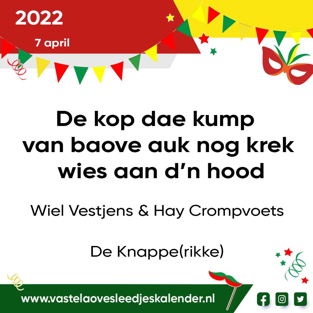 De kop dae kump van baove auk nog krek wies aan d'n hood - Limburgse ...