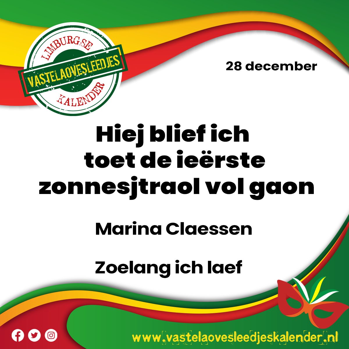 Hiej blief ich toet de ieërste zonnesjtraol vol gaon - Limburgse ...