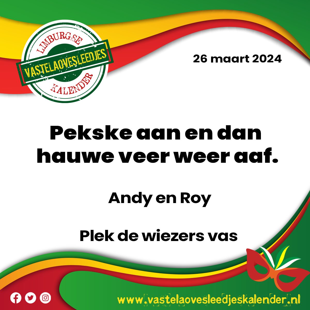 Pekske aan en dan hauwe veer weer aaf. - Limburgse ...